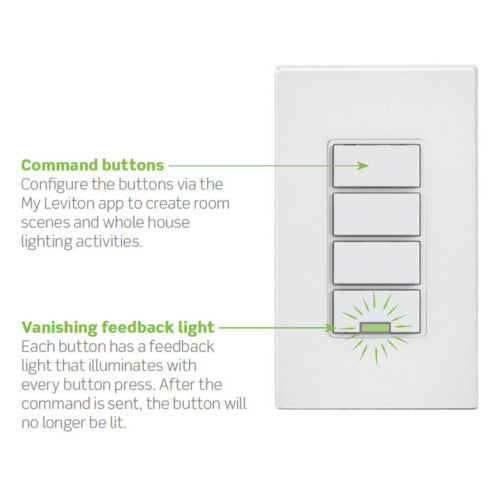 Leviton Wi-Fi Decora 4 Button Smart Controller | Smart Home Gadgets